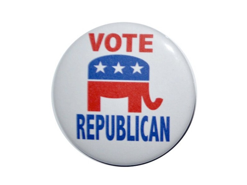 CAMPAIGN Button, Vote Republican, Vote Democrat, Your Vote Matters ...