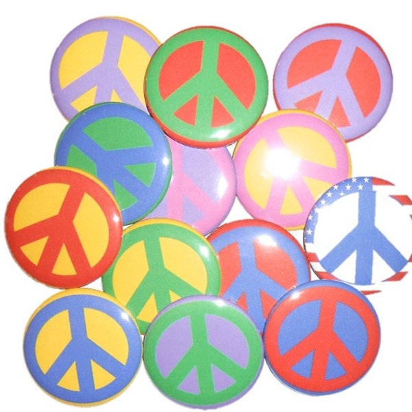 Peace Sign Button - Etsy
