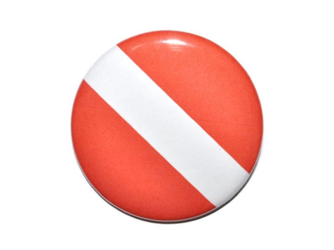 I Love Diving Scuba Diving Diver Down I Heart Diving Button SCUBA Gear ...