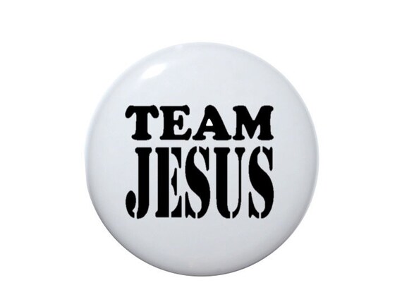 Christian Button TEAM JESUS Religious Pin 2 1/4 Inch Button | Etsy