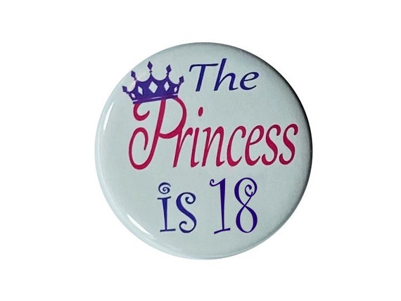 18 Years Old 18th Birthday Party the Princess is 18 Year Old | Etsy