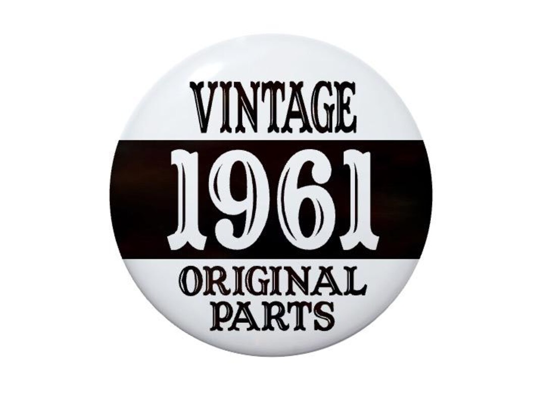 64 Years Old, Vintage 1961 Original Parts, Party Favors, 64th Birthday ...