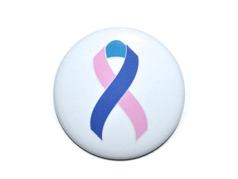 Thyroid cancer awareness ribbon teal blue and pink ribbon | Etsy