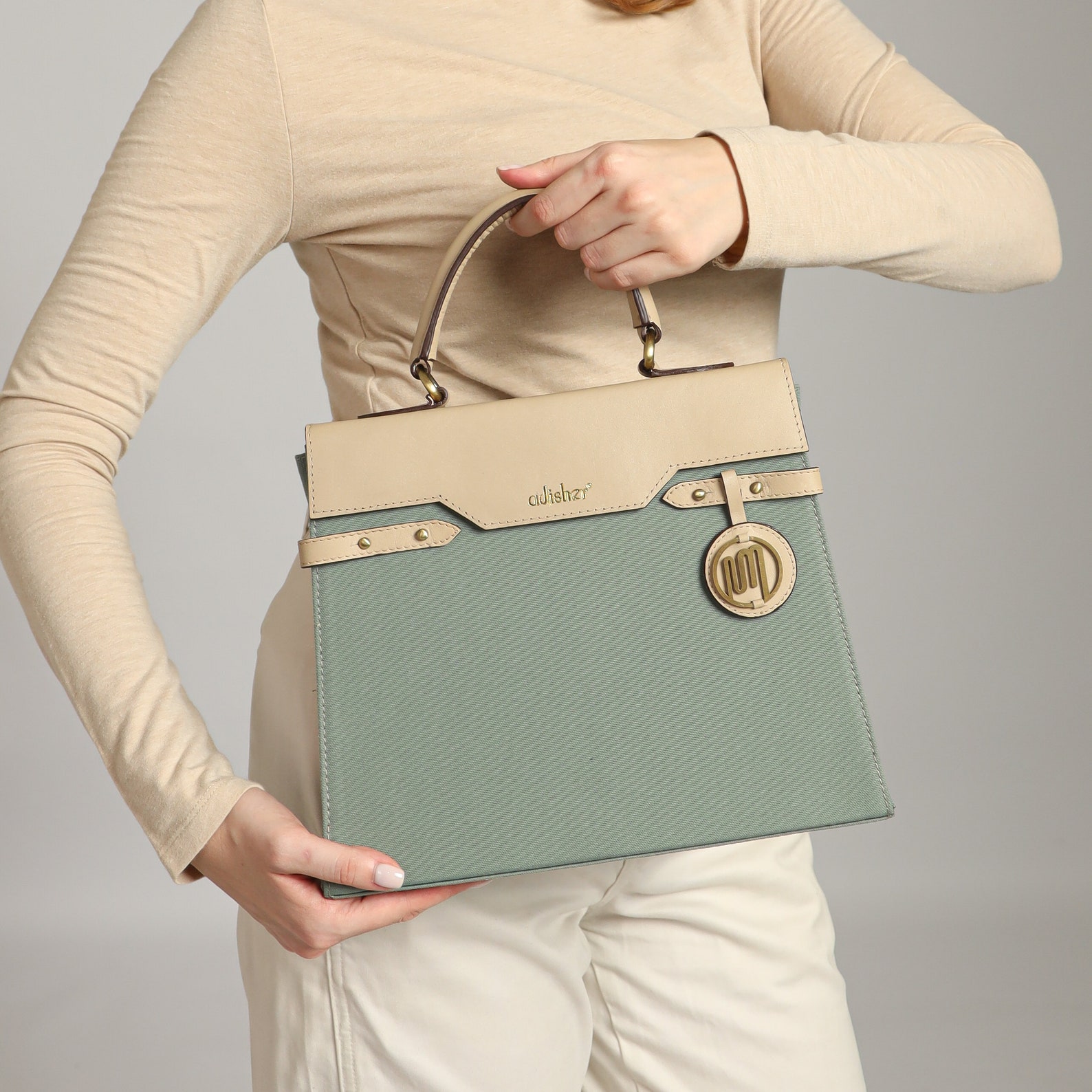 Canvas Structure Bag Women Premium Canvas Leather Bag Canvas Handbag - Etsy