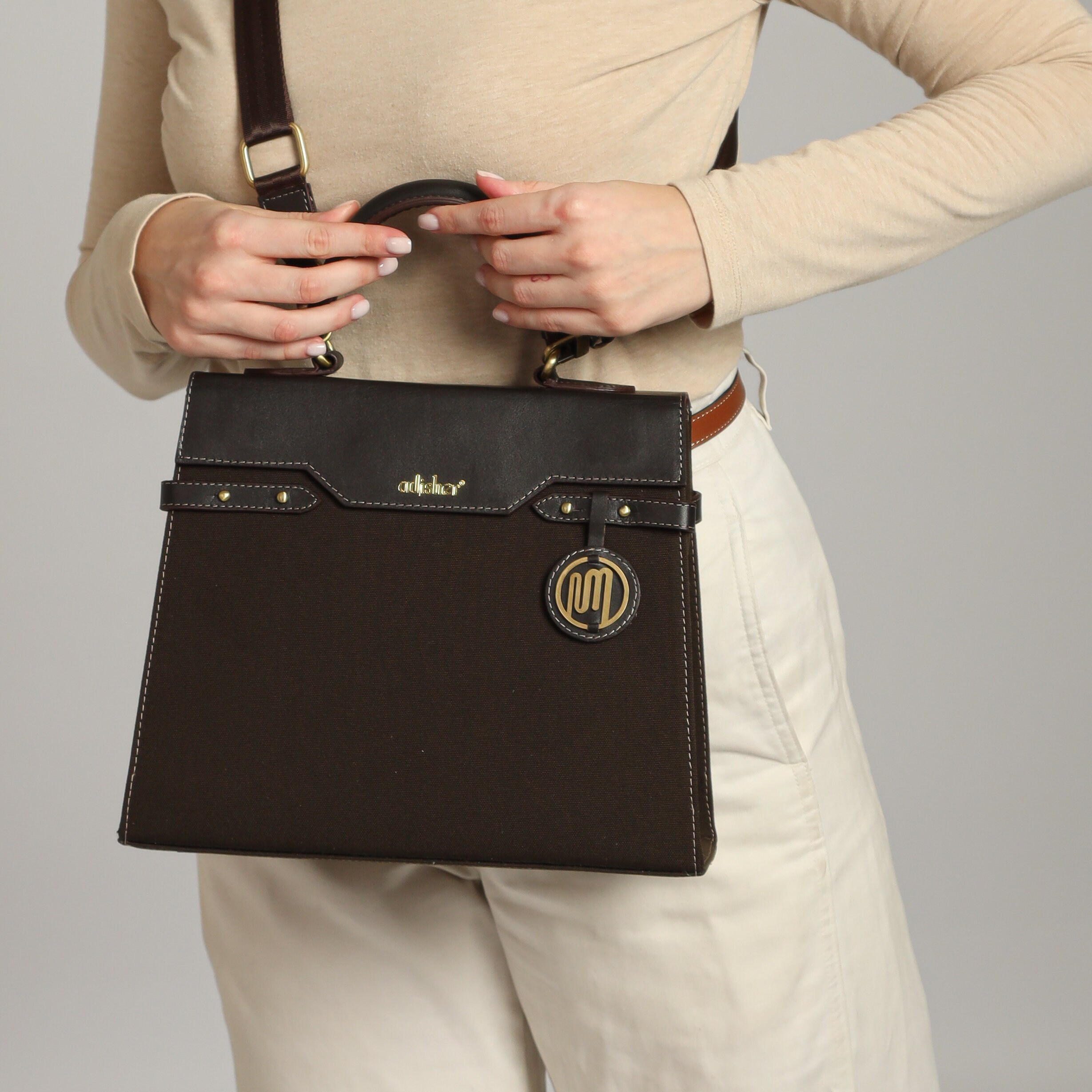 Canvas Structure Bag Women Premium Canvas Leather Bag Canvas Handbag - Etsy