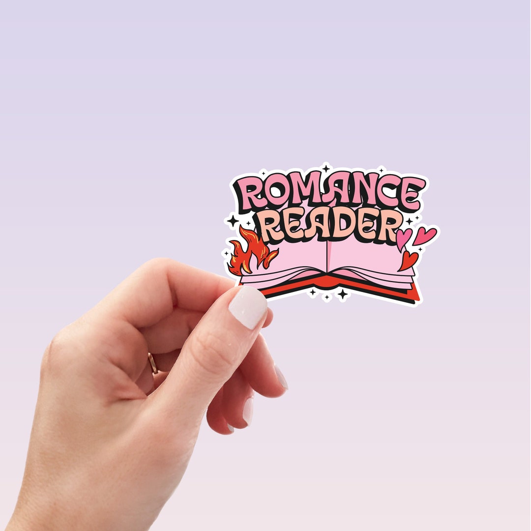 Vinyl Sticker // Romance Reader - Etsy