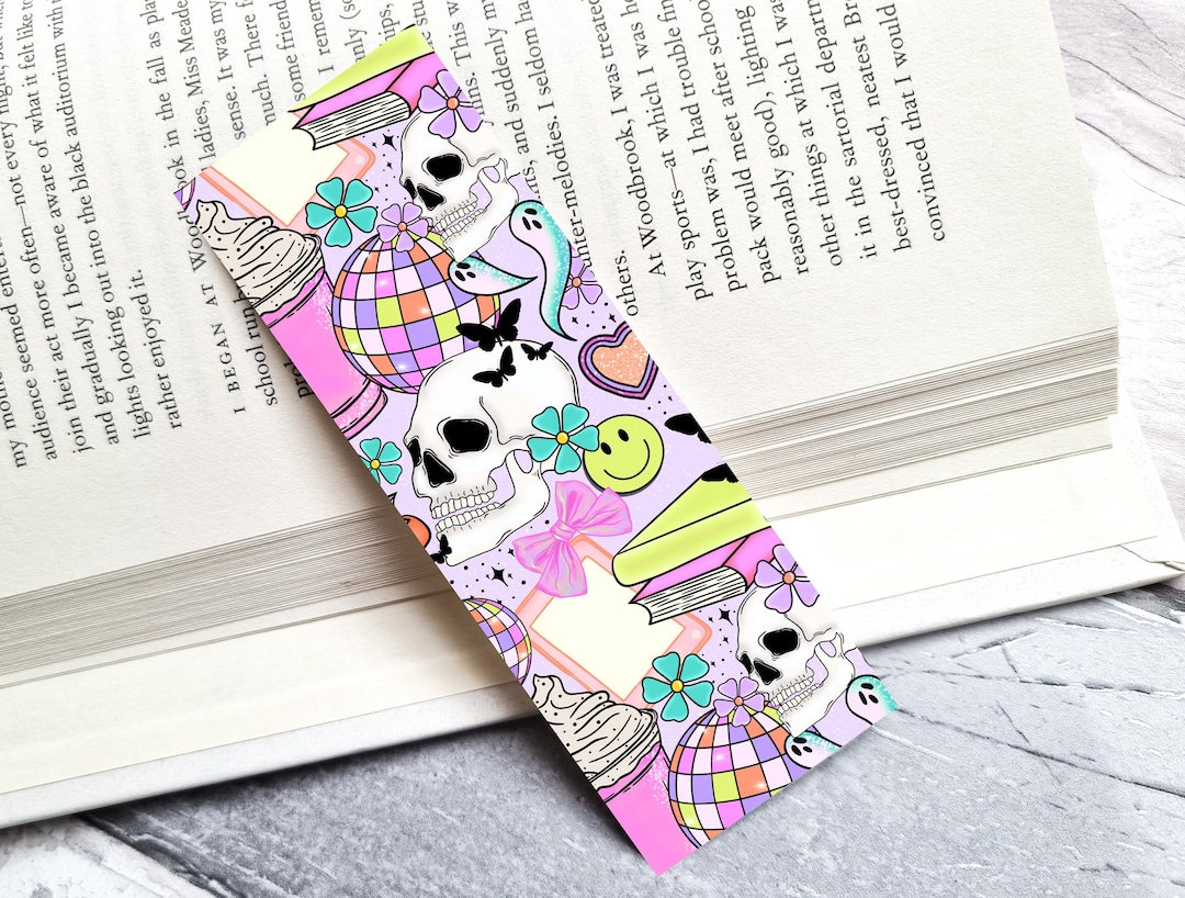 Bookmark // Bright Neon Design - Etsy