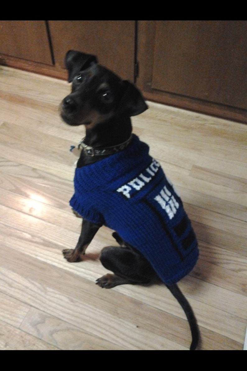 Doctor Who TARDIS inspired Dog Sweater | Etsy
