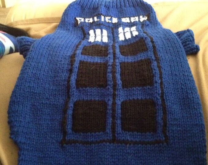 Doctor Who TARDIS Inspired Dog Sweater - Etsy