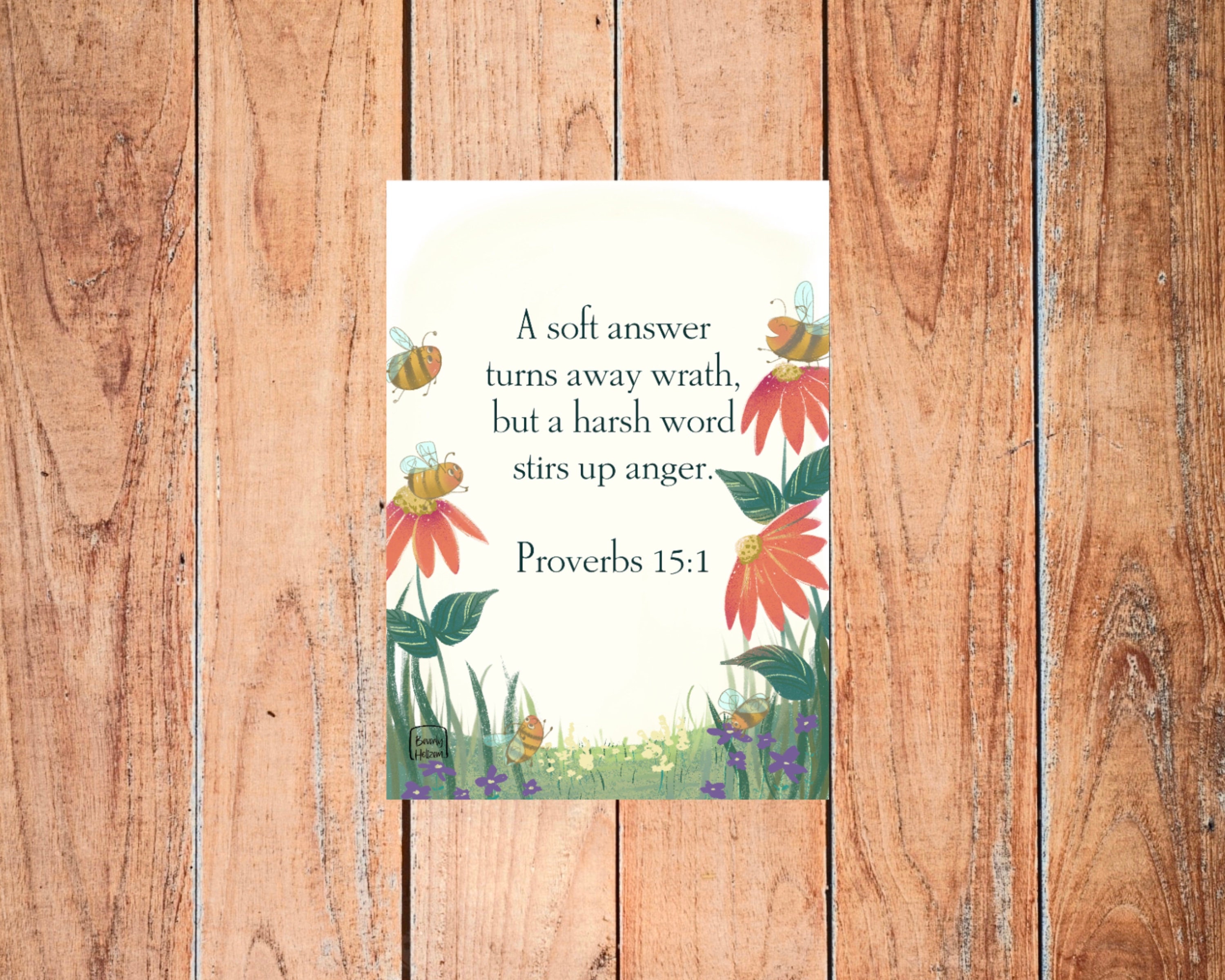 Children's Bible Verse Cards Kids Encouraging Scripture - Etsy