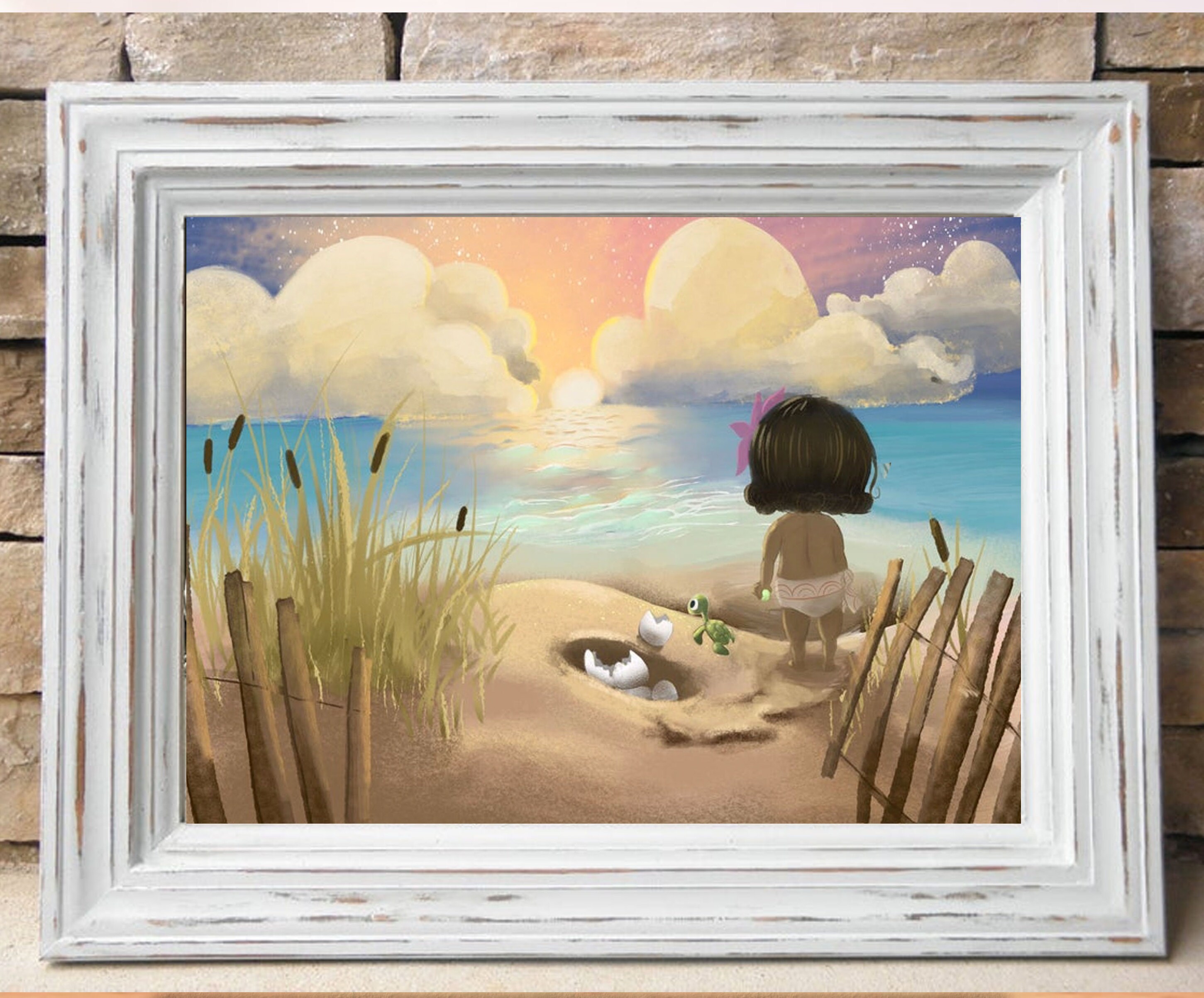 Moana / Disney Art / Painting / Painting / Gouache / Maui / - Etsy