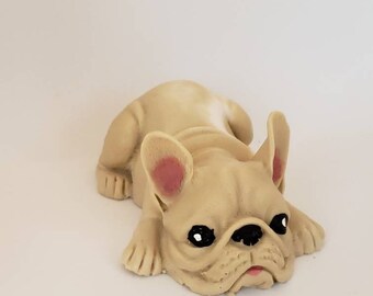 Bulldog figurine | Etsy