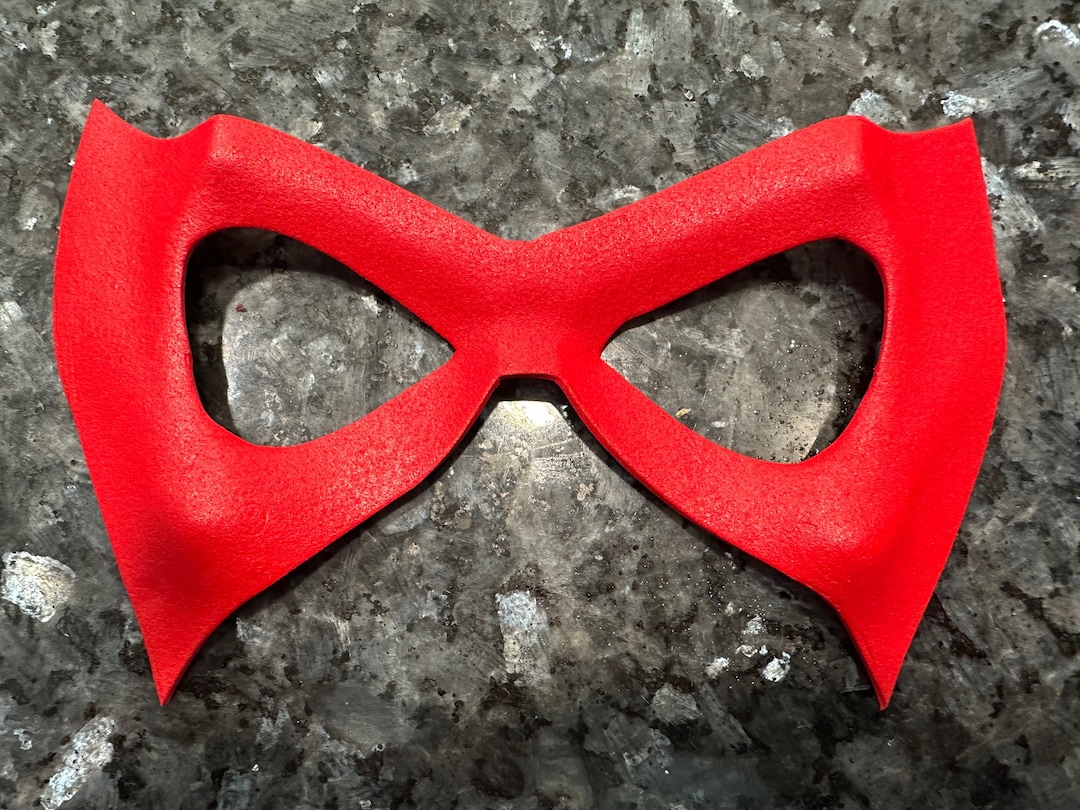 Red Superhero Mask - Etsy