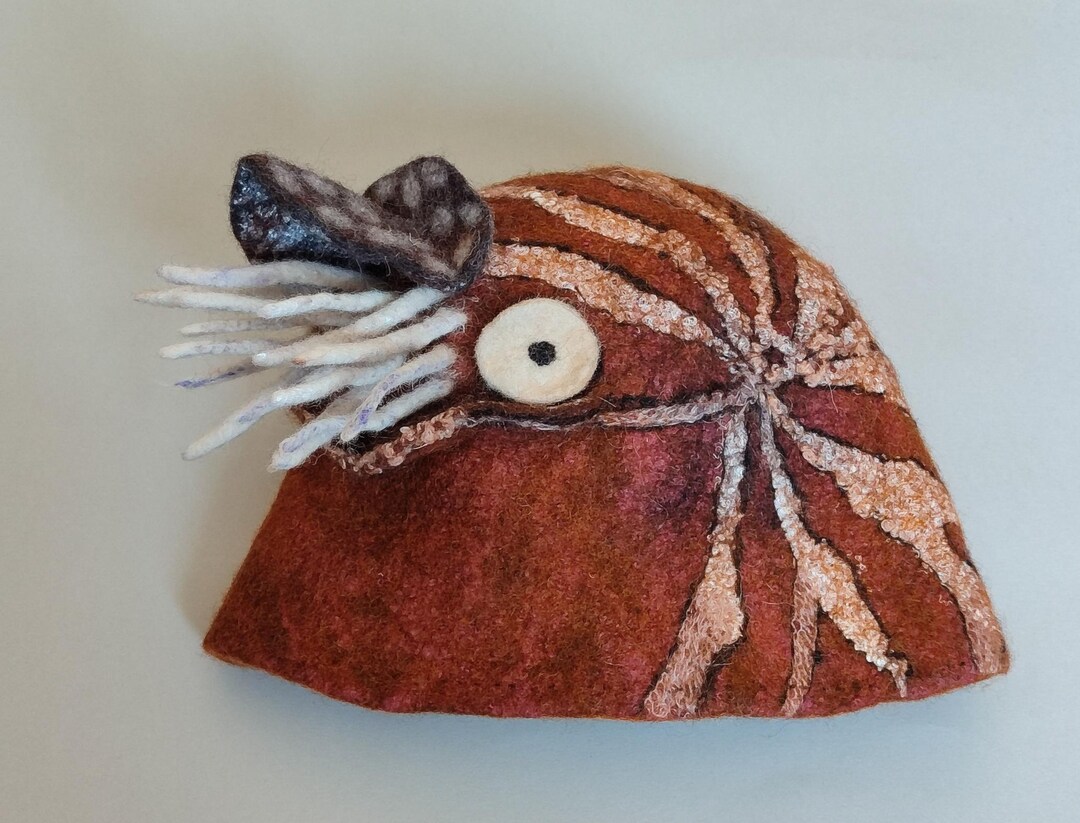 Nautilus Hat//m Size Hat//sauna Hat//banya Hat//spa Hat//sea Shell Hat ...