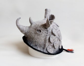 Rhino Hat - Etsy