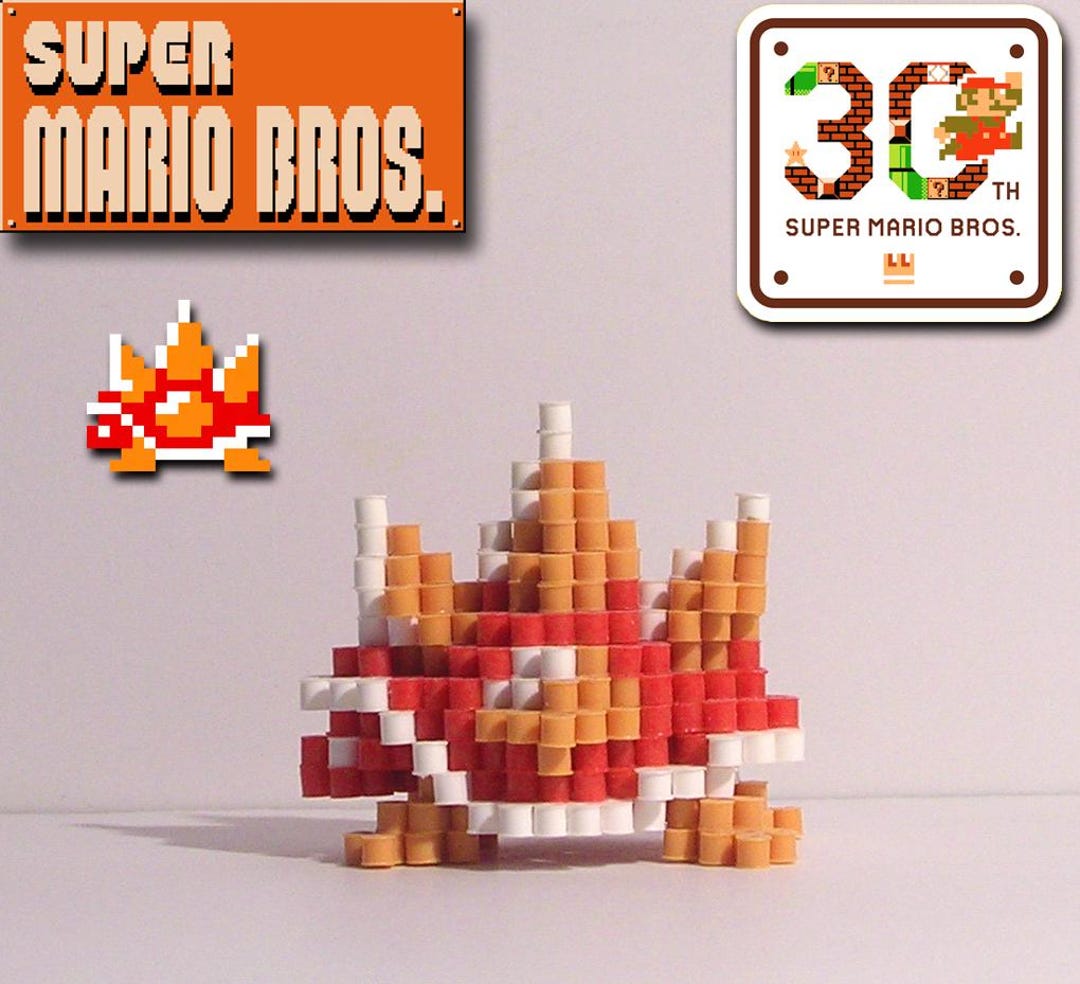 SUPER MARIO BROS. - 3D Spiny (pixel Bead Figure) - Etsy
