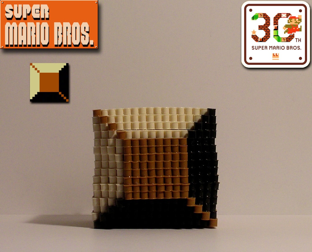 SUPER MARIO BROS. - 3D Platform Block (pixel Bead Figure) - Etsy