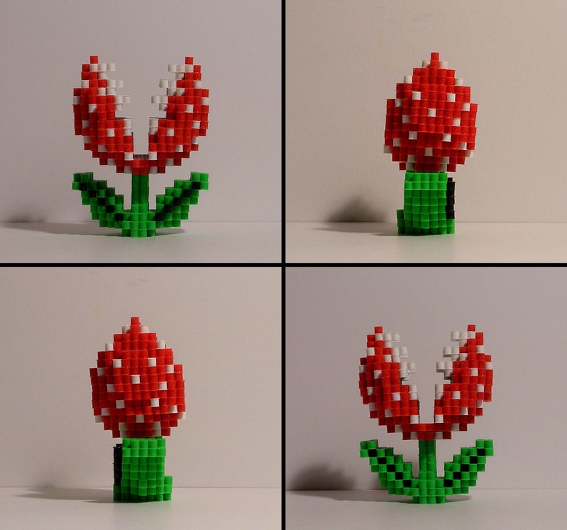 SUPER MARIO BROS. - 3D Piranha Plant (pixel Bead Figure) - Etsy