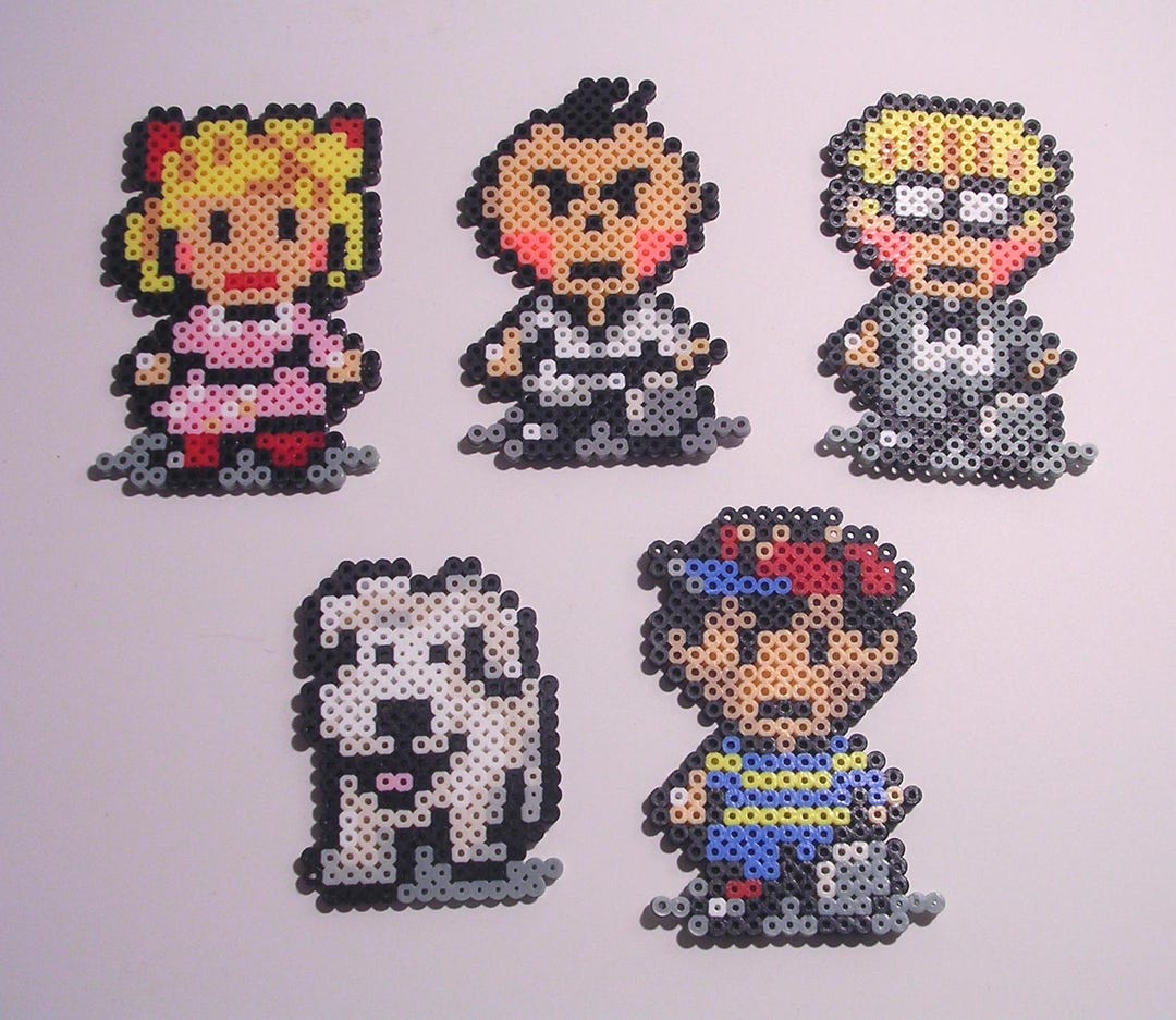 EARTHBOUND - Ness / Paula / Jeff / Poo / King (pixel Bead Sprite) - Etsy