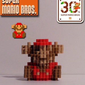 SUPER MARIO BROS. - 3D Game Over Mario (pixel Bead Figure) - Etsy