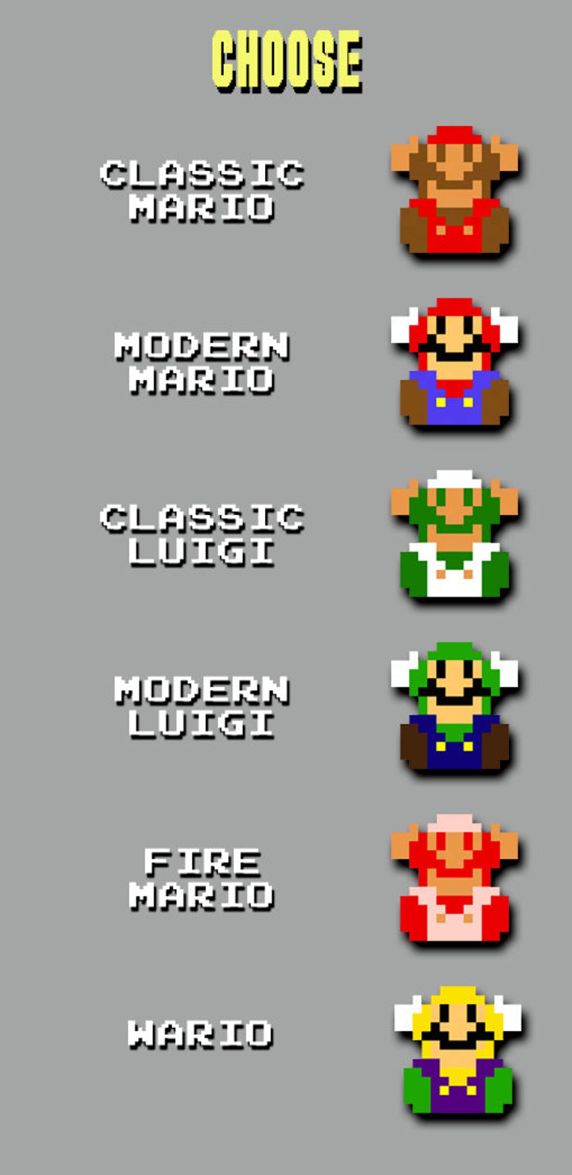 SUPER MARIO BROS. 3D Game Over Mario pixel Bead Figure - Etsy