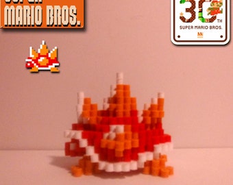 SUPER MARIO BROS. 3D Spiny Egg pixel Bead Figure - Etsy
