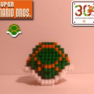 SUPER MARIO BROS. 3D Koopa Shell pixel Bead Figure - Etsy
