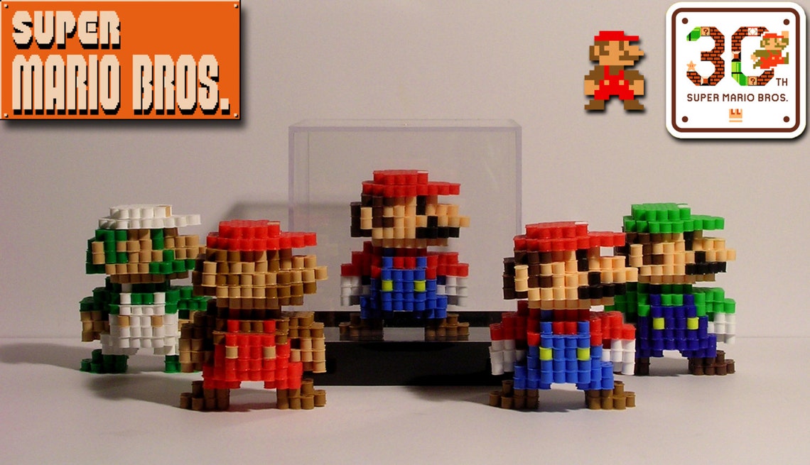 SUPER MARIO BROS. - 3D Mario (pixel Bead Figure) - Etsy