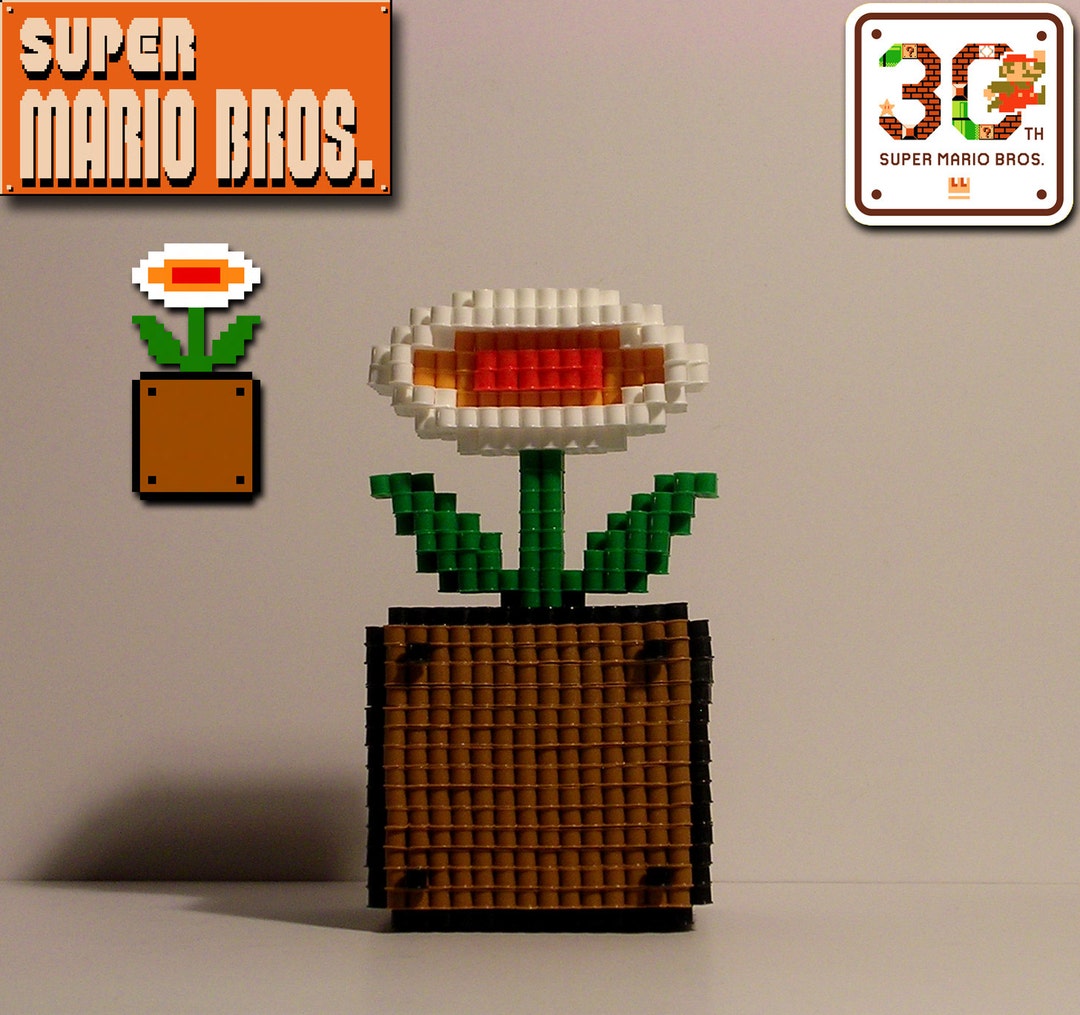 SUPER MARIO BROS. - 3D Fire Flower (pixel Bead Figure) - Etsy