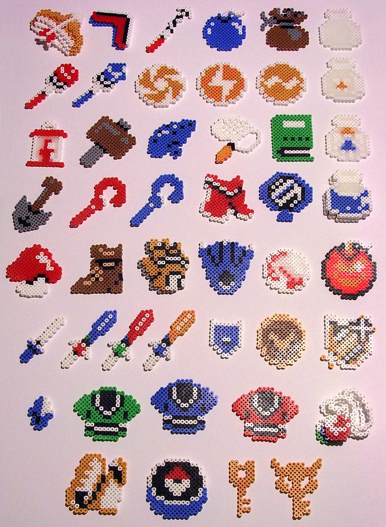 ZELDA: A Link to the Past Inventory Items pixel Bead - Etsy