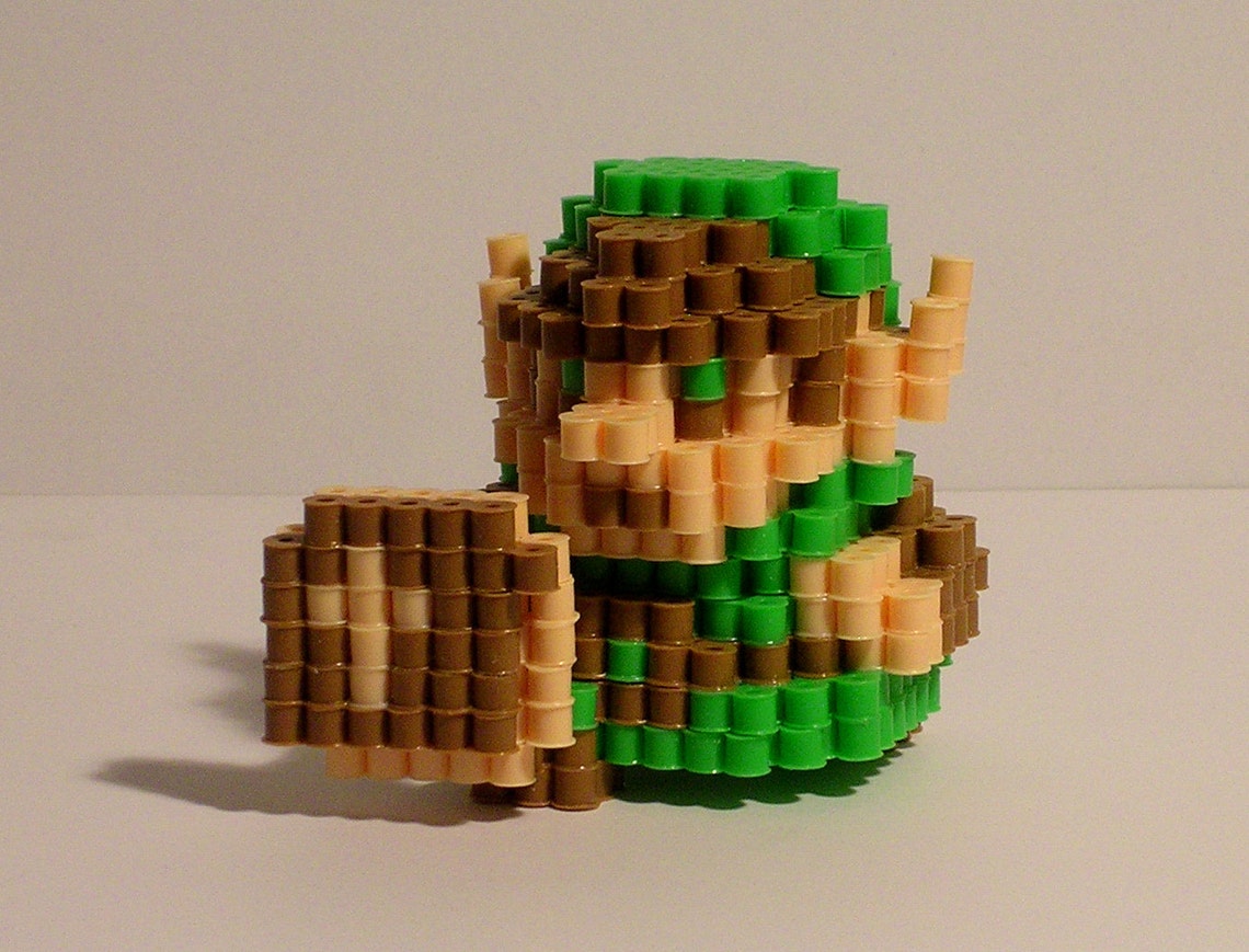The Legend of ZELDA 3D Link pixel Bead Figure - Etsy Canada