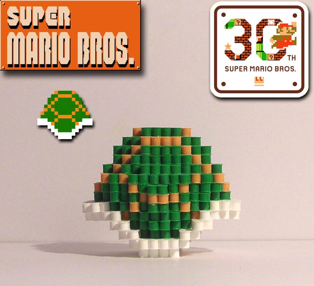 SUPER MARIO BROS. - 3D Koopa Shell (pixel Bead Figure) - Etsy