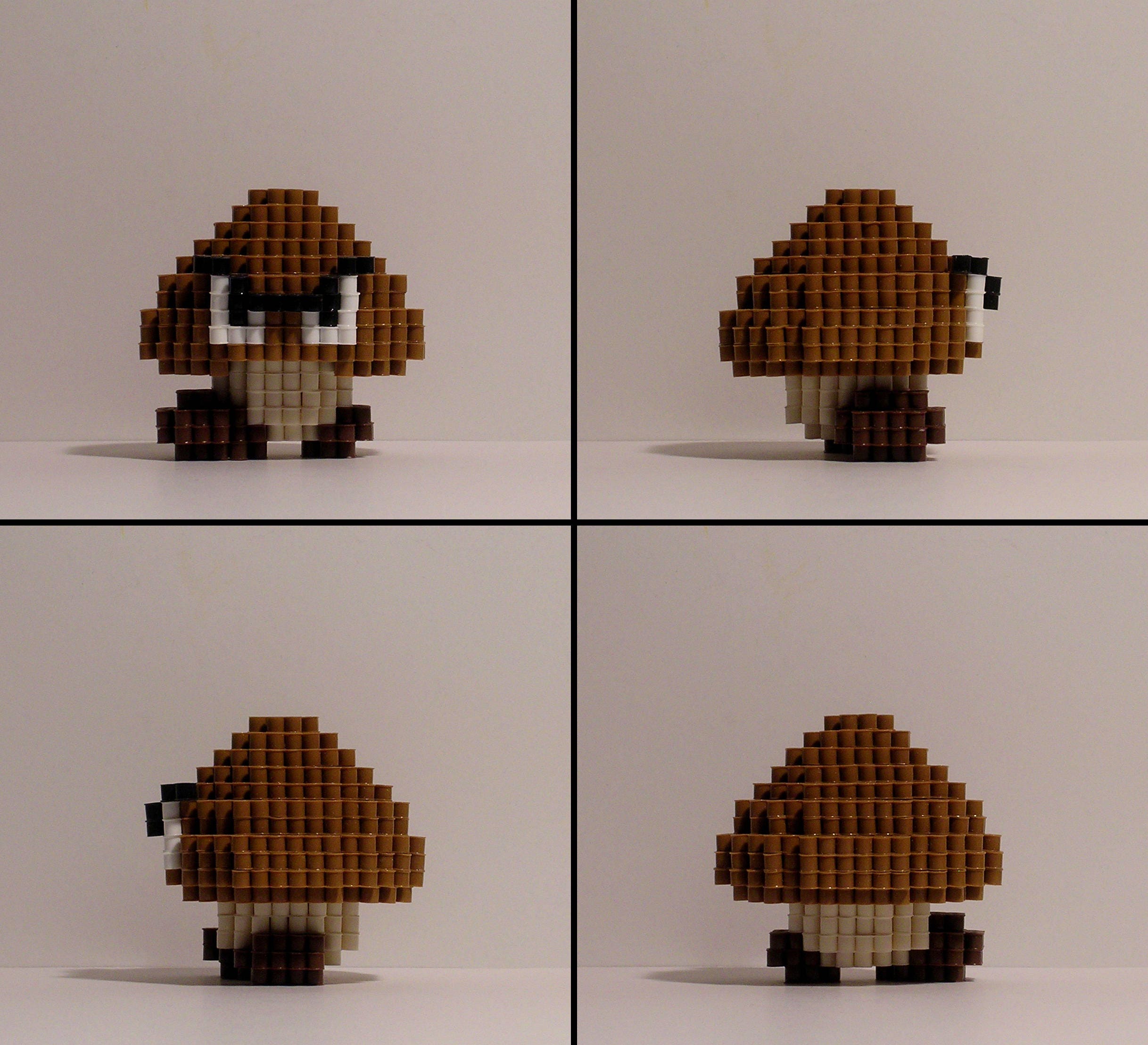 SUPER MARIO BROS. 3D Goomba pixel Bead Figure - Etsy Ireland