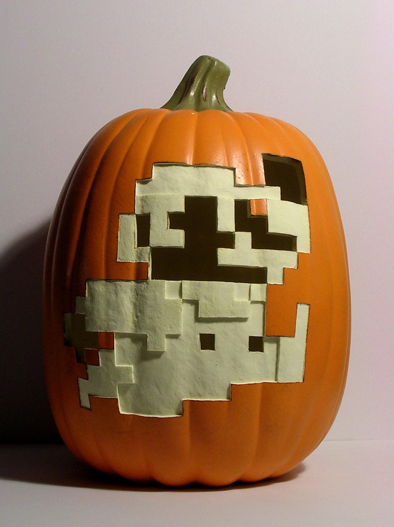 SUPER MARIO BROS. Mario Jumping Hand-Carved Foam Pumpkin | Etsy