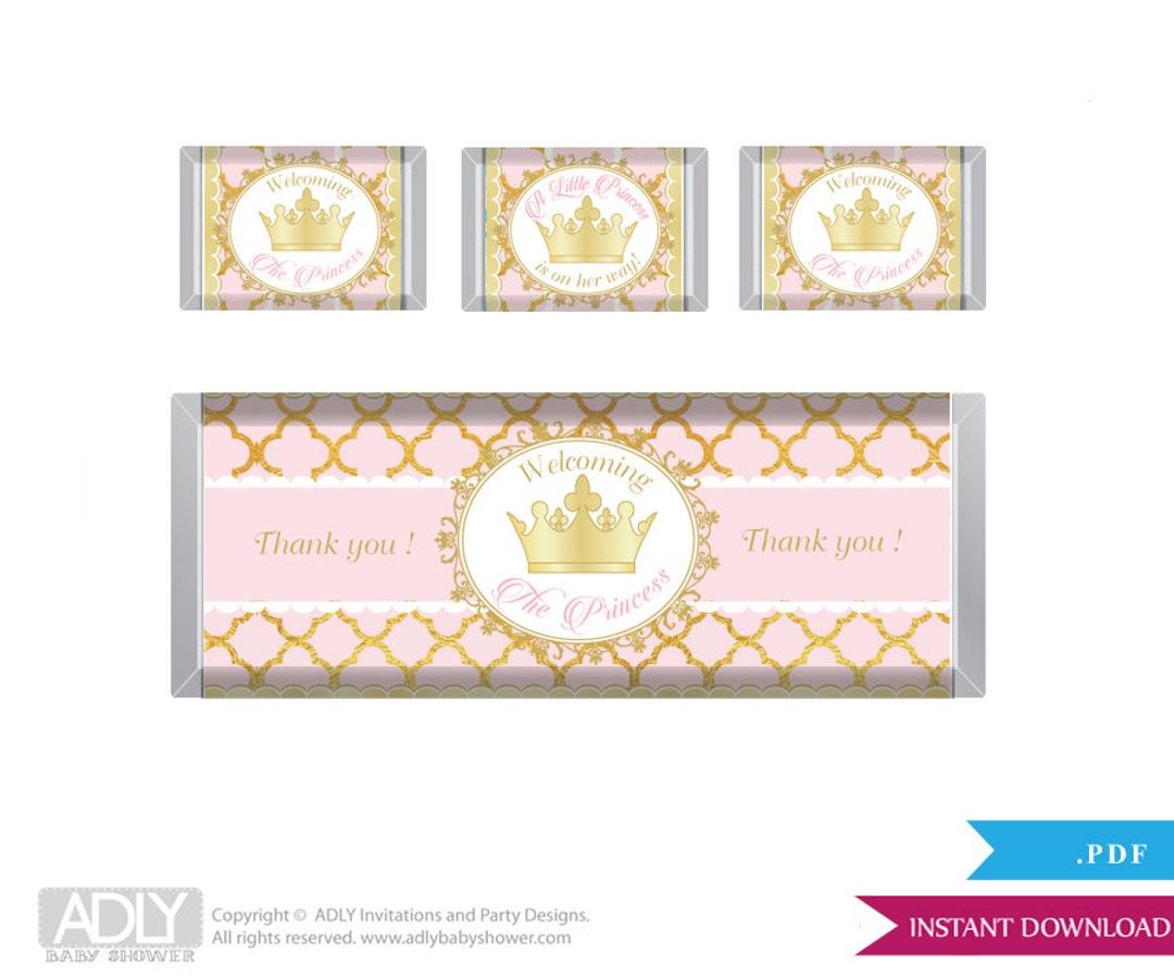 Princess Royal Chocolate Bar Wrapper and Nuggets Candy Wrapper ...