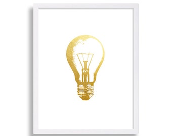 Light Bulb Poster | Etsy