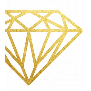 Diamond Print Faux Shiny Gold Art Print Modern Home Decor Fancy Wall ...