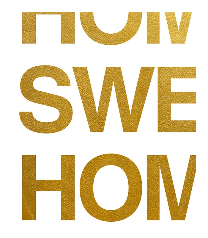 Faux Gold Foil Print Typography Print Home Sweet Home Art Print Gold ...