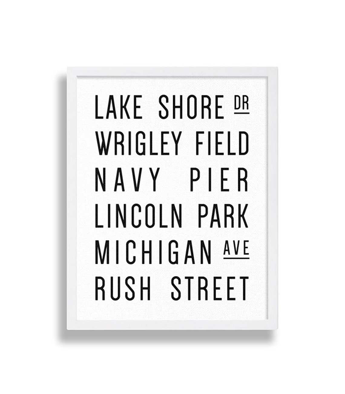 Chicago Print Subway Art Print Vintage Looking Chicago Sign Canvas ...