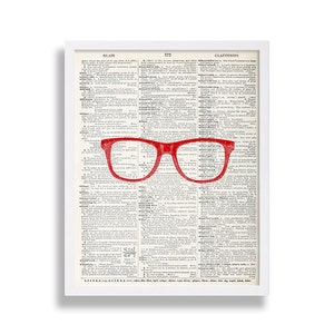 Dictionary Prints Set of Two Prints Large Art College Posters Hipster ...