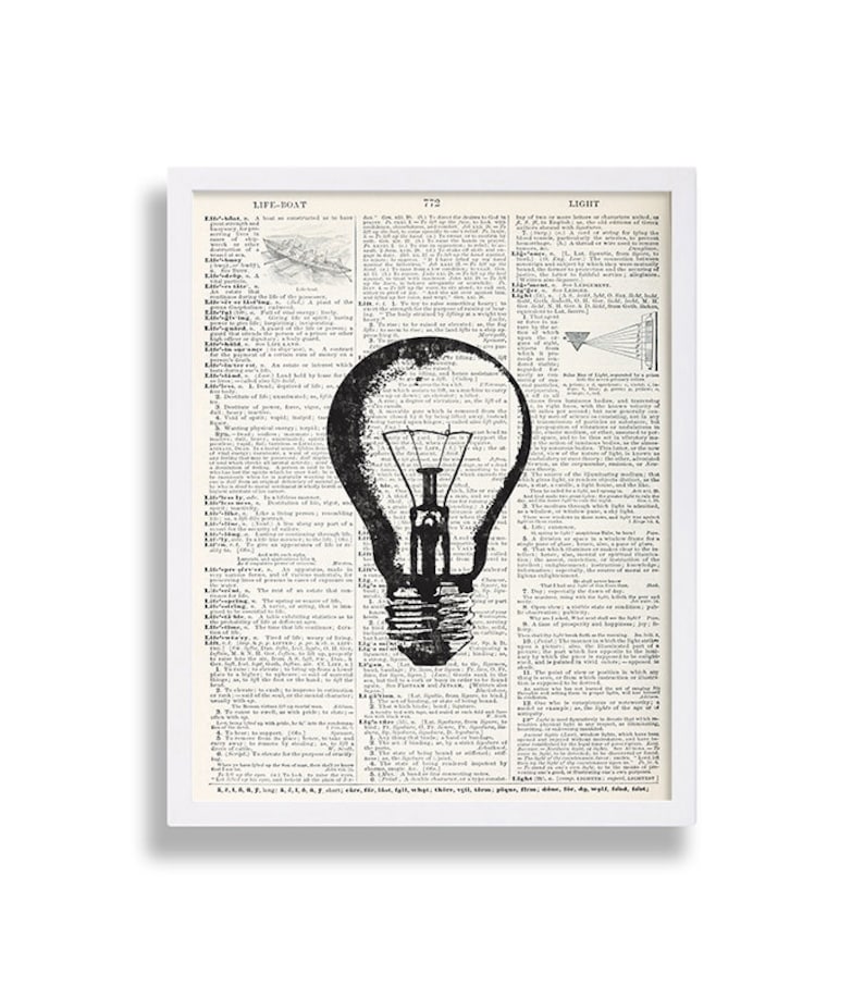 Dictionary Prints Set of Two Prints Large Art College Posters - Etsy