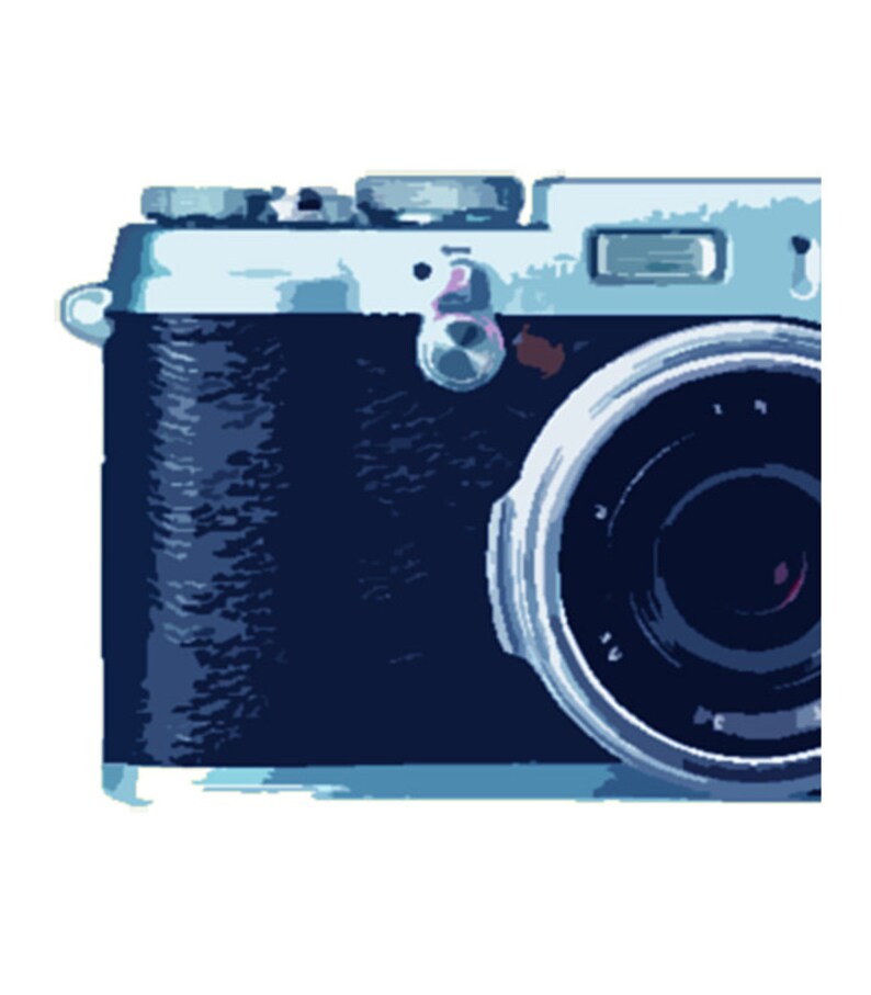 Four Camera Art Prints Pop Art Decor Modern Design Minimalist Art Red ...