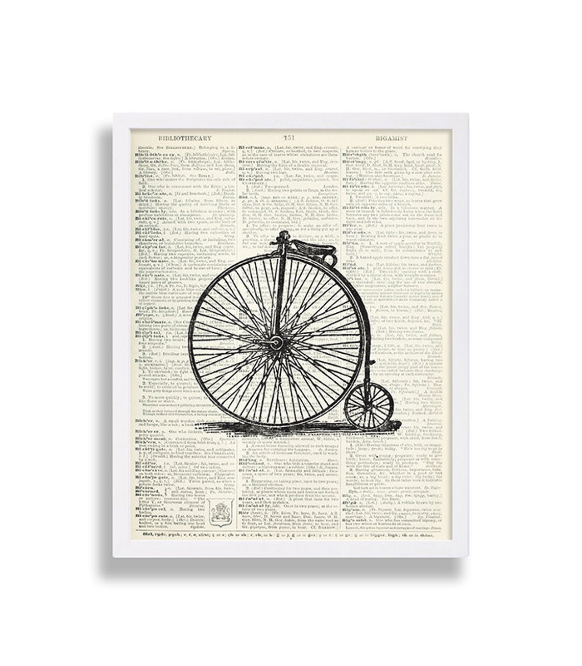 Four Dictionary Page Art Prints Vintage Decor Rustic Art - Etsy