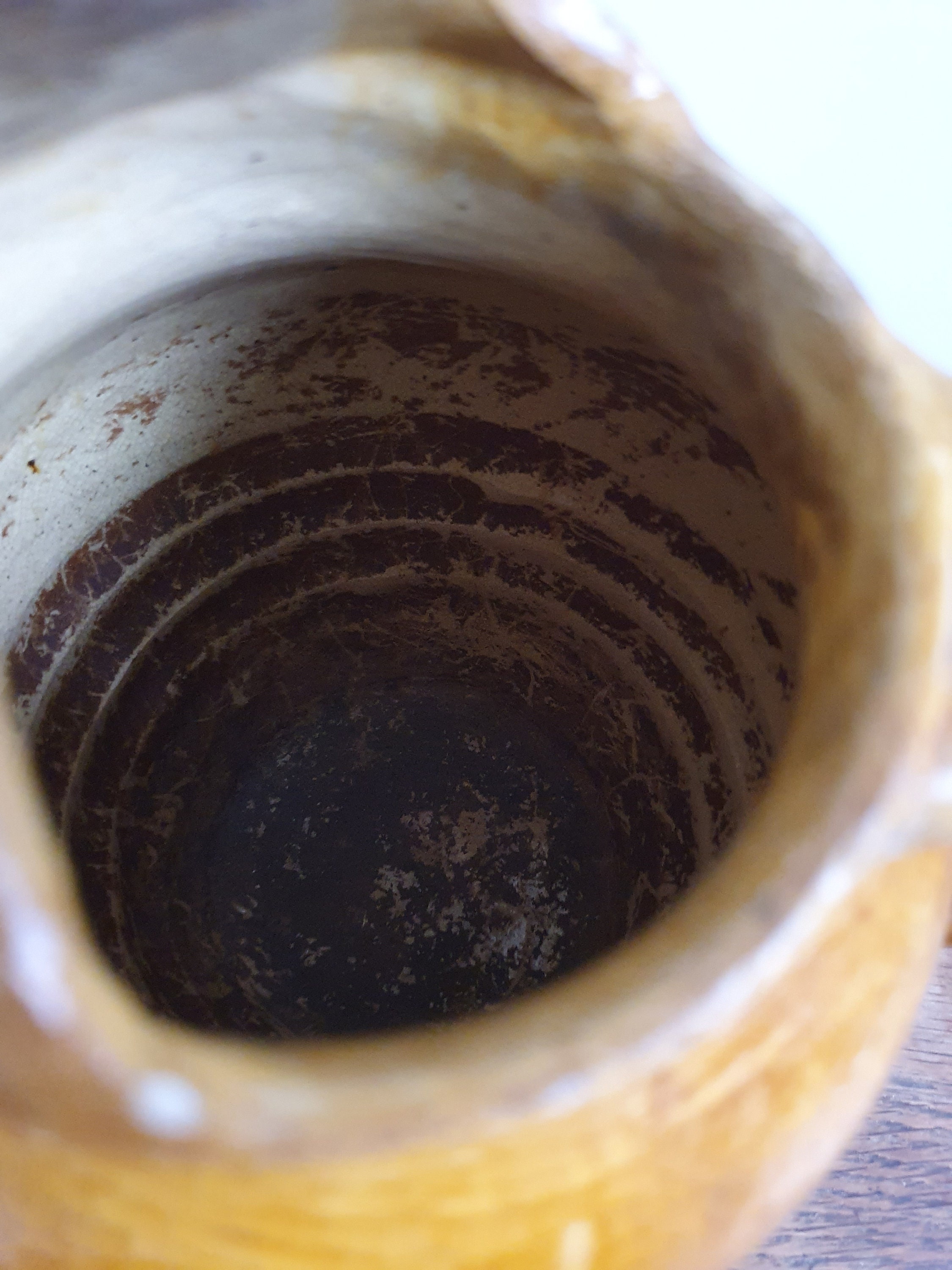 Antique French Country Jug With Mustard Yellow Glaze - Etsy