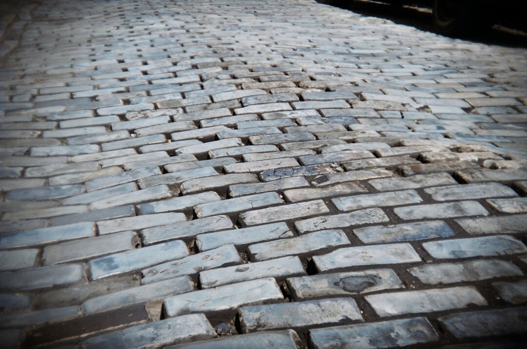Blue Cobblestones of Old San Juan, Holga Photography, Digital Photo ...