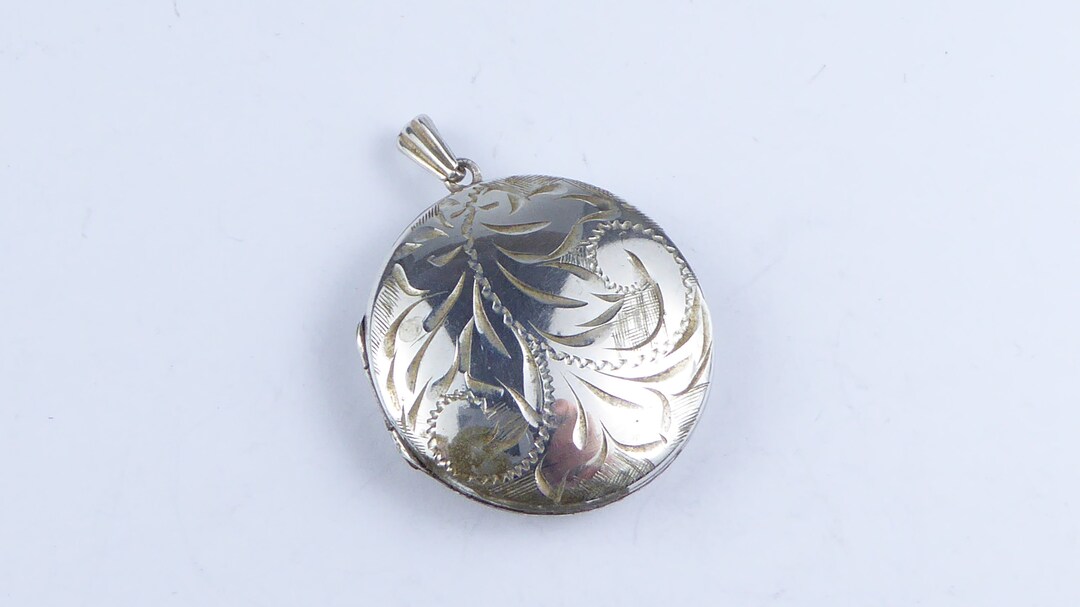 Vintage Silver Round Locket Good Large Size Fully - Etsy UK