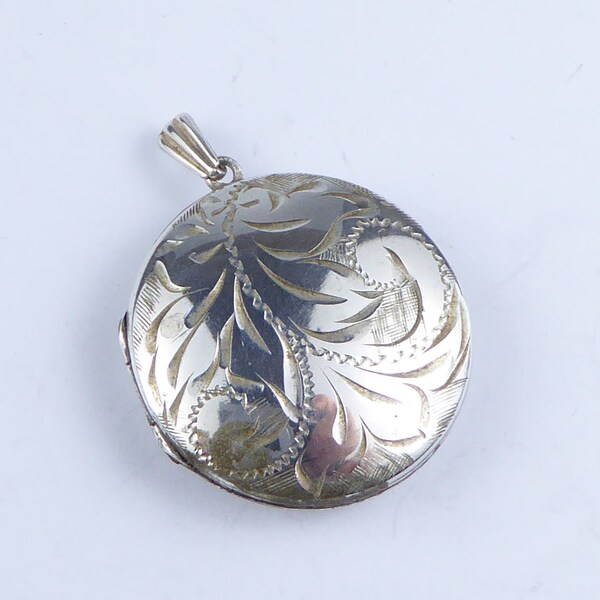 Large Silver Locket - Etsy