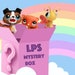 LPS Littlest Pet Shop Mystery Bag Including 3 RANDOM Figures With 1 Cat ...