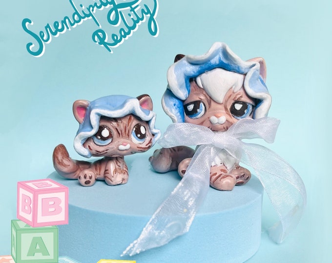 Littlest Pet Shop Custom LPS on Authentic Figure Ooak Cute Mommy and ...