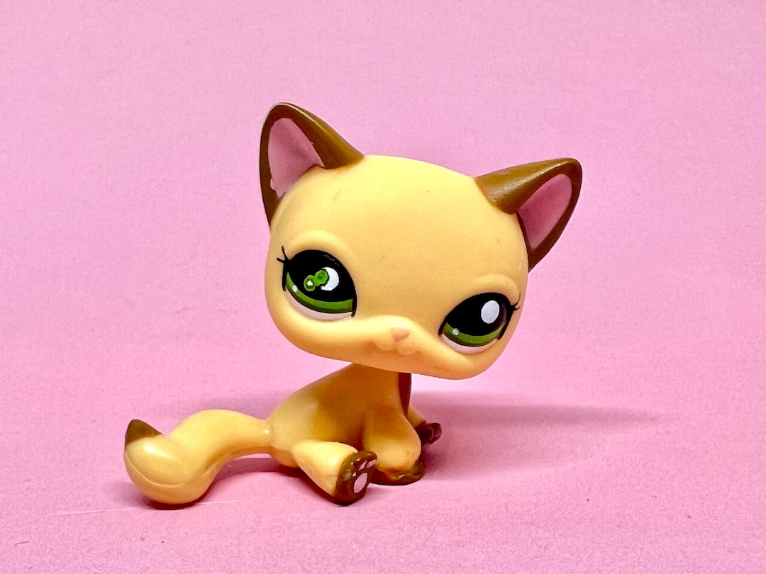 Littlest Pet Shop Authentic LPS Sitting Shorthair Cat 2037 / Vintage ...